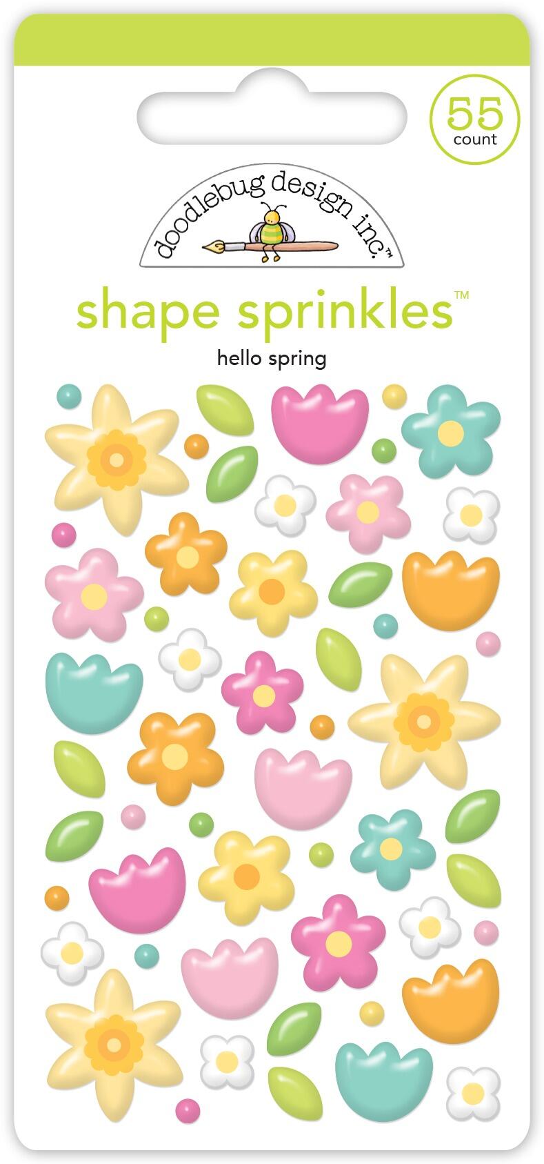 Doodlebug Shape Sprinkles - Hello Spring