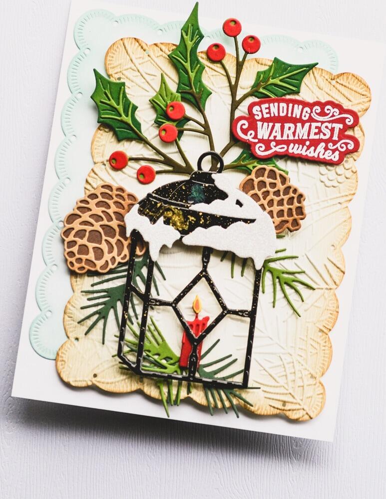 Memory Box - EF1043 Pinecones and Berries 3D Embossing Folder