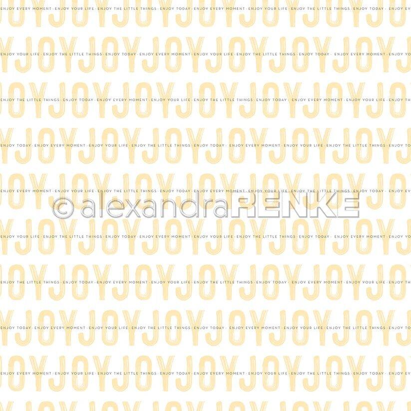 Alexandra Renke Design Paper 12x12 - 10.3497 Joy Typo Stripes