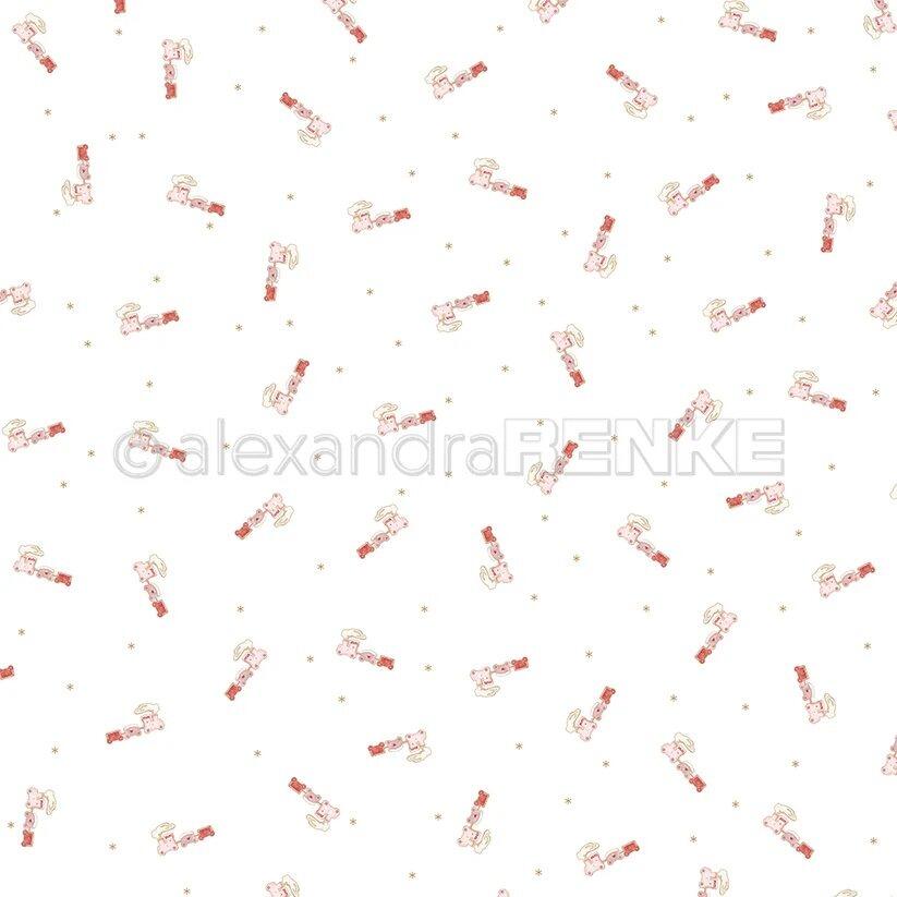 Alexandra Renke Design Paper 12x12 - 10.3622 Railway Bustle Pink
