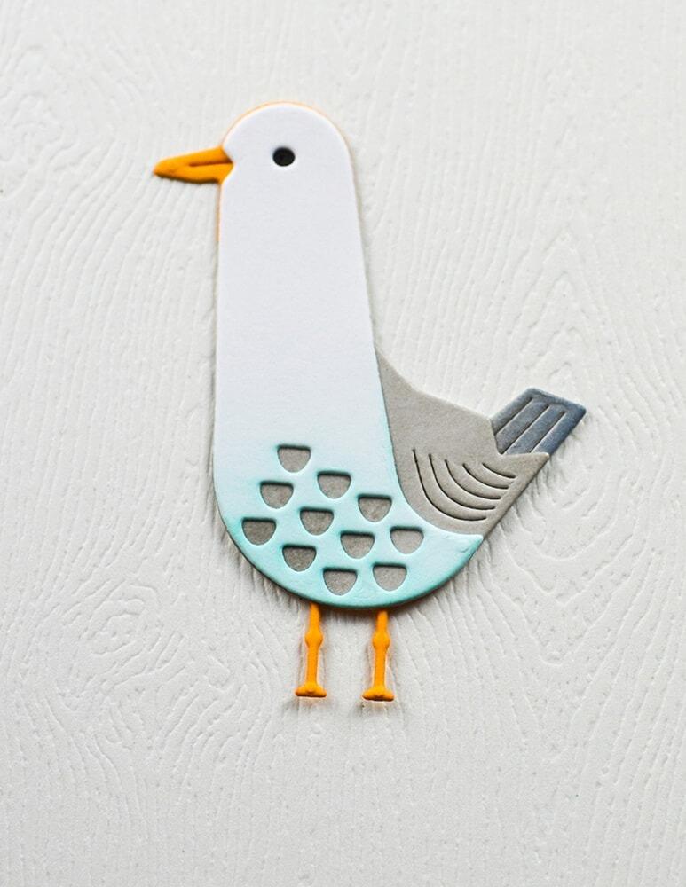 Birch Press Design - 57624 Block Print Happy Seagull craft die
