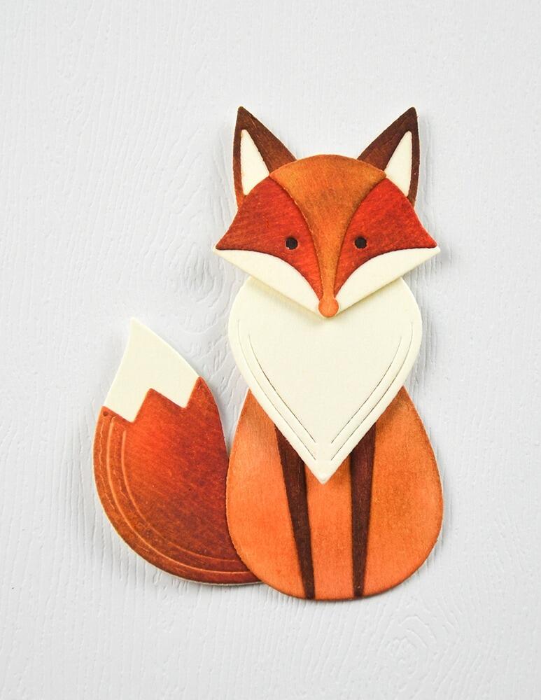 Birch Press Design - 57640 Block Print Wise Fox craft die