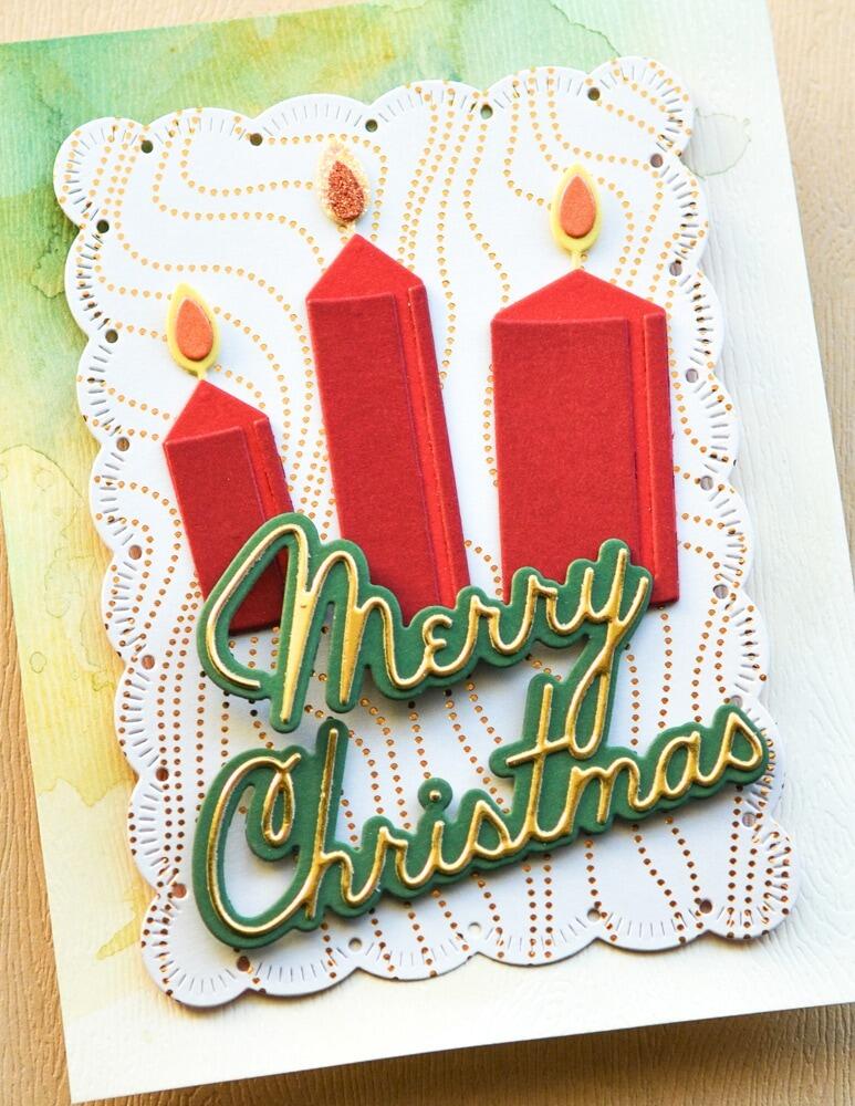 Memory Box - 94812 Merry and Bright Candles craft die