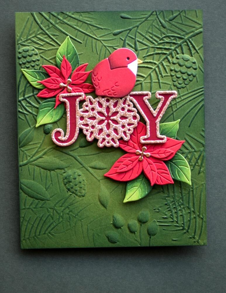 Memory Box - EF1043 Pinecones and Berries 3D Embossing Folder