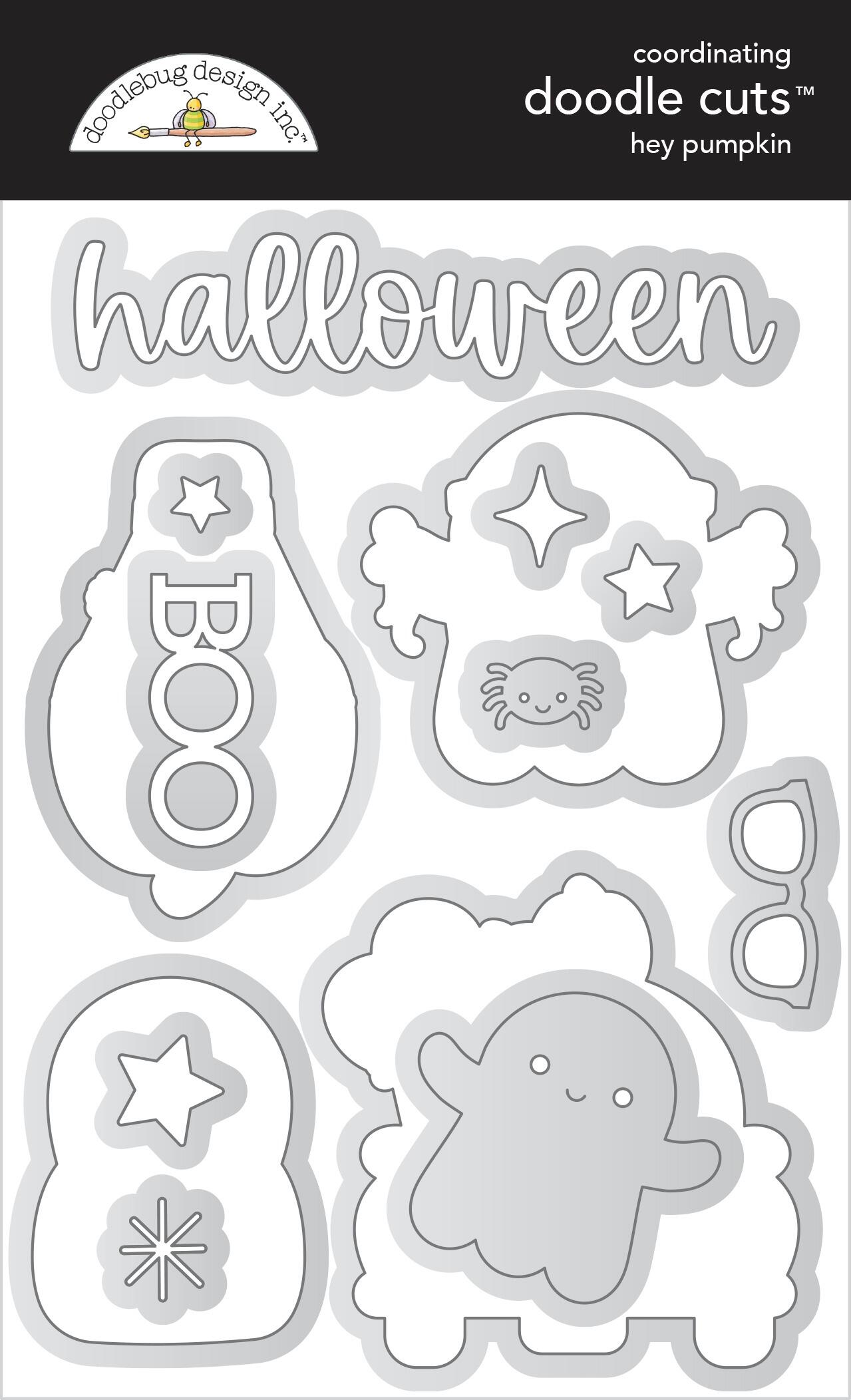 Doodlebug Doodle Cuts - Hey Pumpkin craft die set
