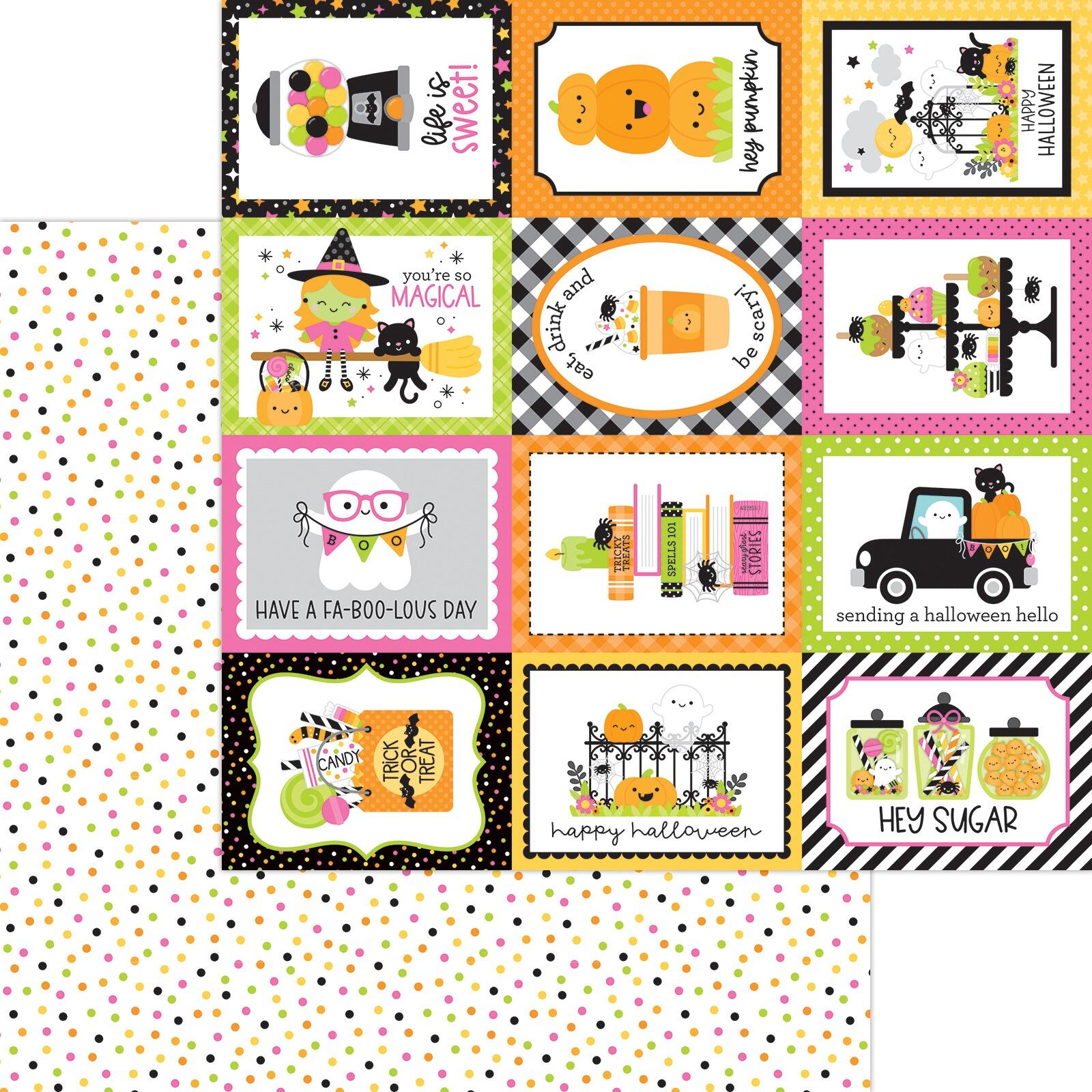 Doodlebug Hey Pumpkin 12x12 Designer Paper - Sprinkling of Fun