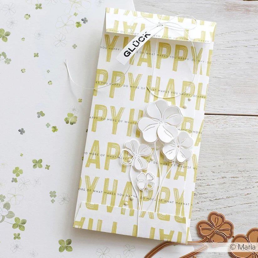 Alexandra Renke Design Paper 12x12 - 10.3501 Happy Typo Stripes