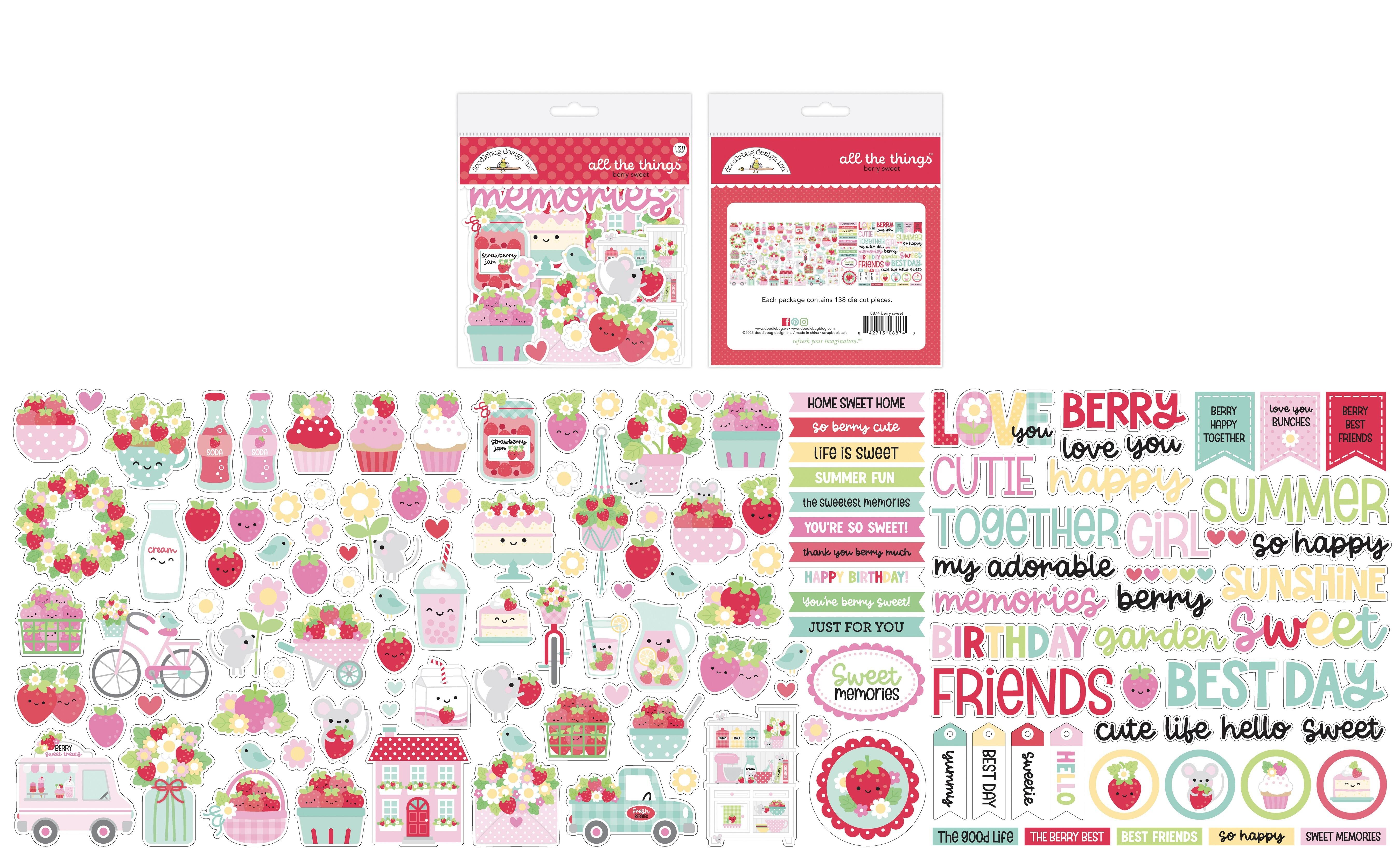 Doodlebug Berry Sweet - All The Things