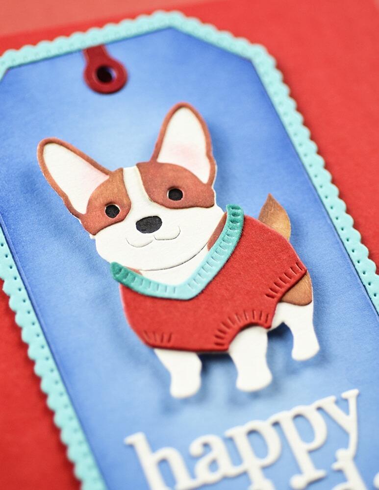 Poppystamps - 2756 Happy Corgi craft die