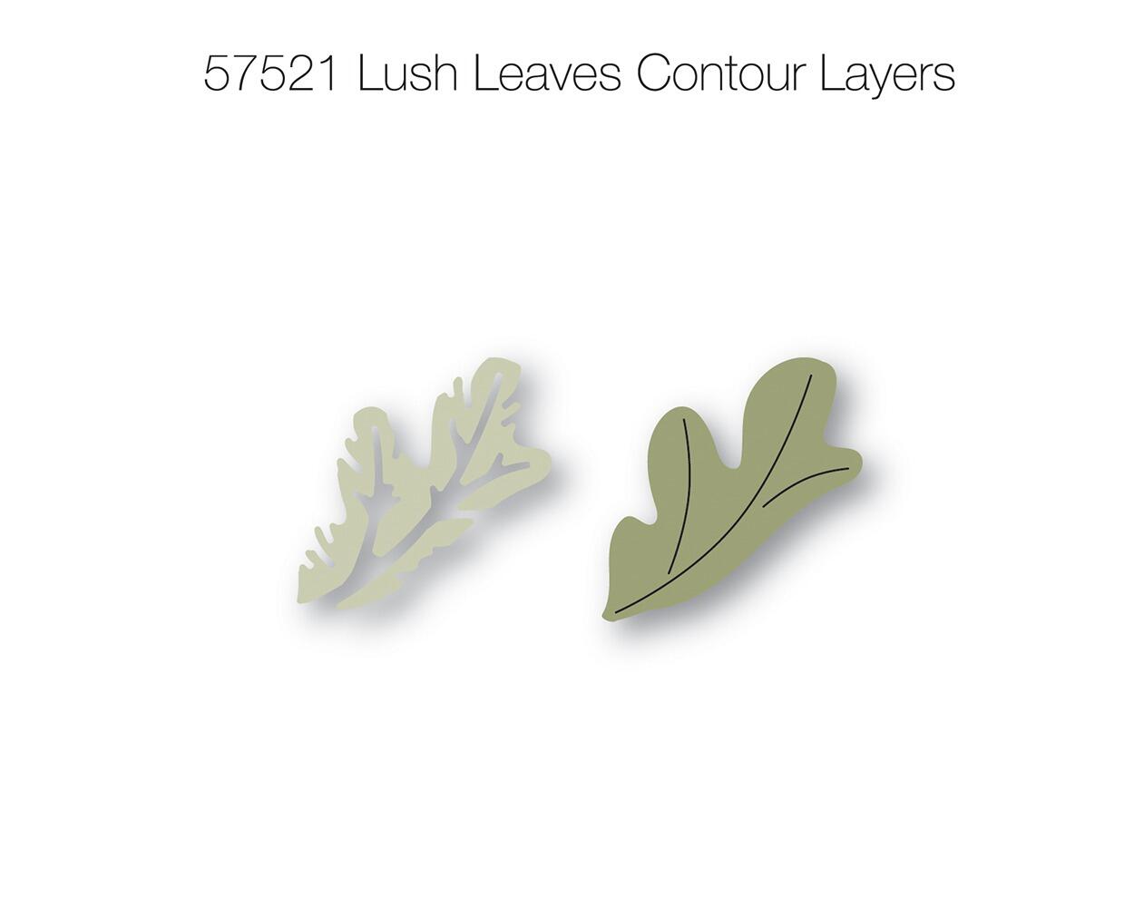 Birch Press Design - 57521 Lush Leaves Contour Layers craft die