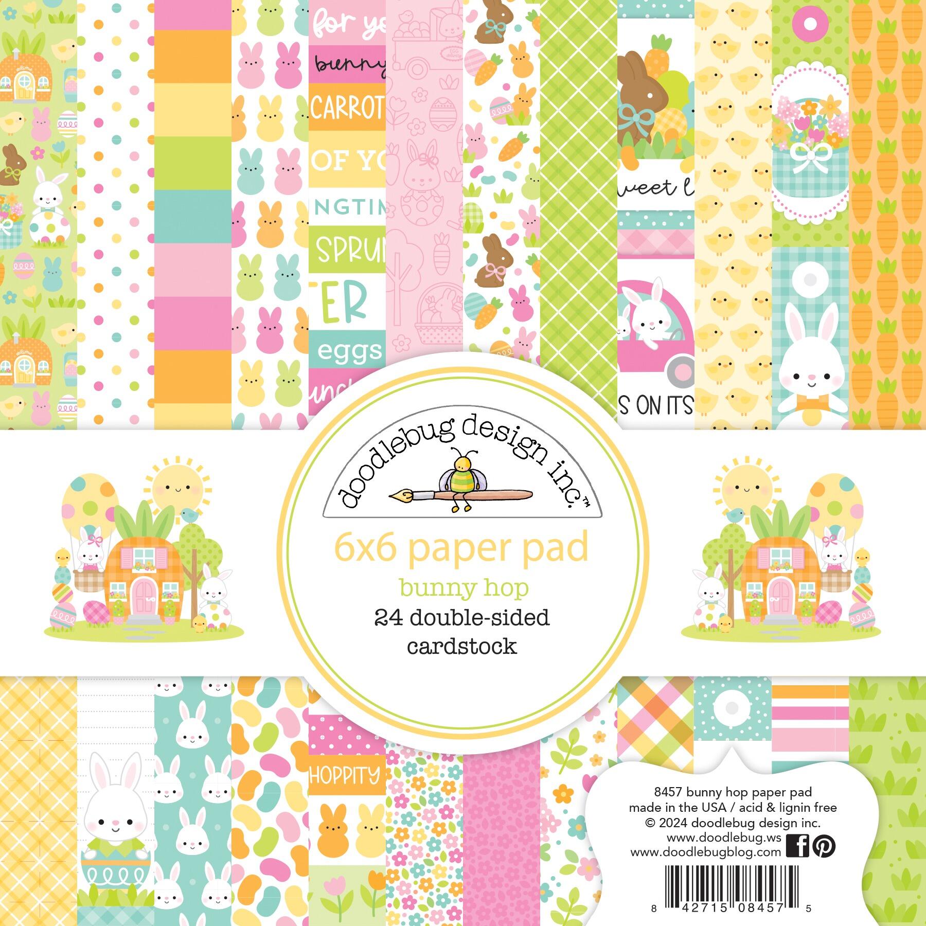 Doodlebug Bunny Hop - 6x6 paper pad