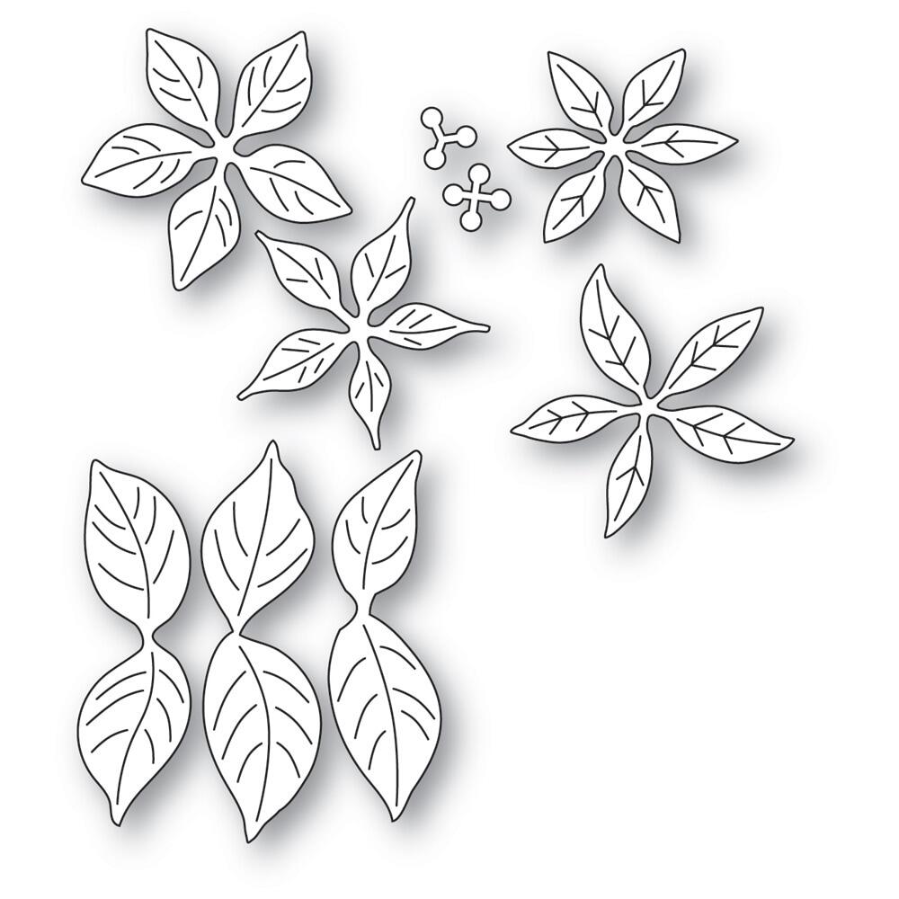 Memory Box - 94822 Petite Poinsettias craft die