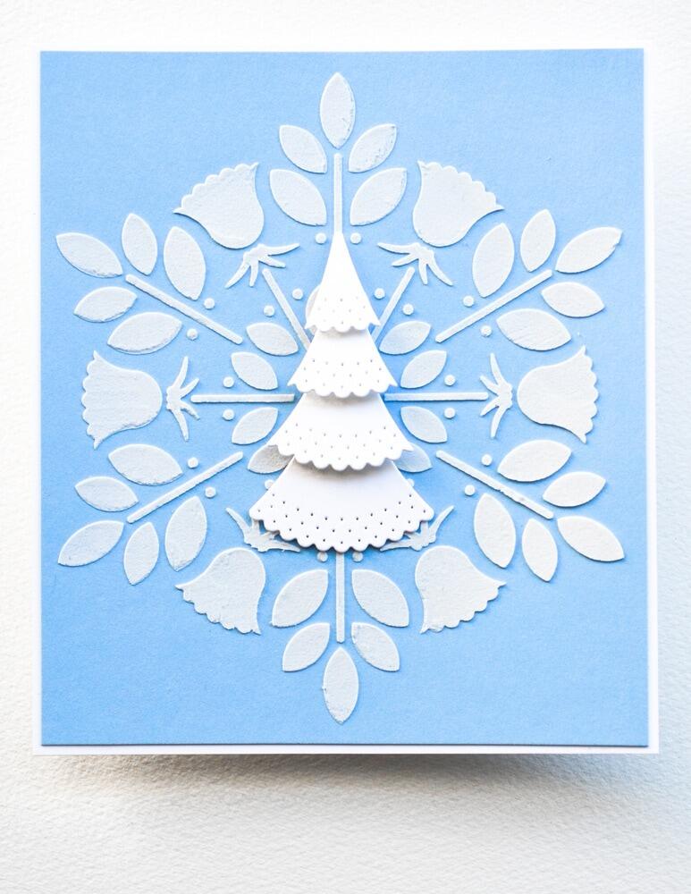 Poppystamps - 2629 Nordic Dimpled Tree Toppers craft die