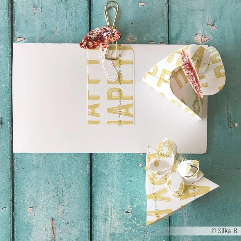 Alexandra Renke Design Paper 12x12 - 10.3501 Happy Typo Stripes