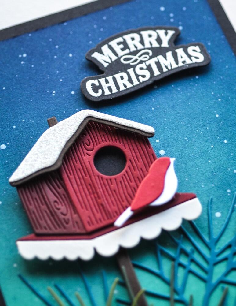 Memory Box - 94810 Snowy Birdhouse craft die