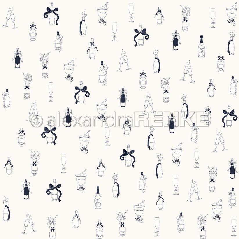 Alexandra Renke Design Paper 12x12 - 10.3994 Champagne Pattern