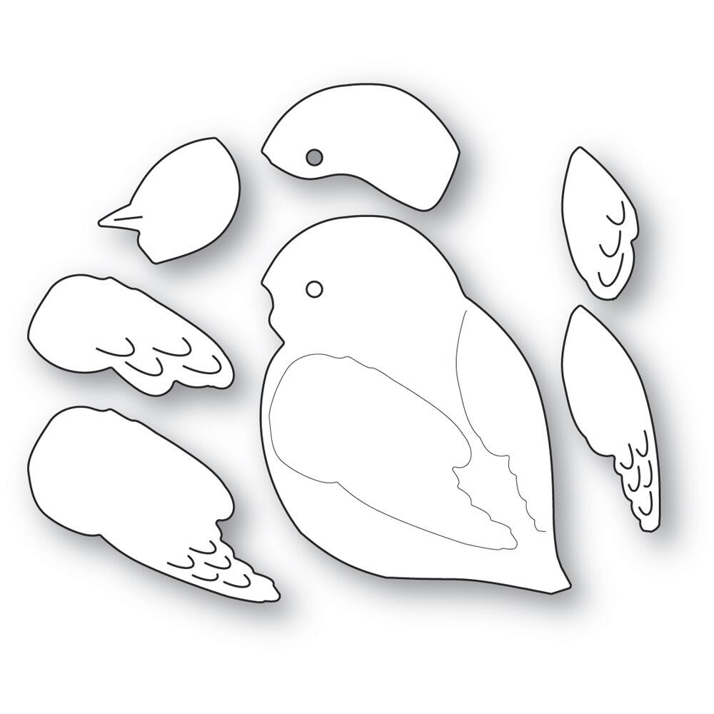 Memory Box - 94724 Sitting Sparrow craft die