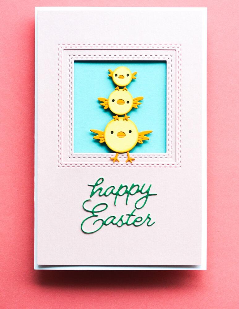 Memory Box - 94731 Happy Easter Curled Script craft die