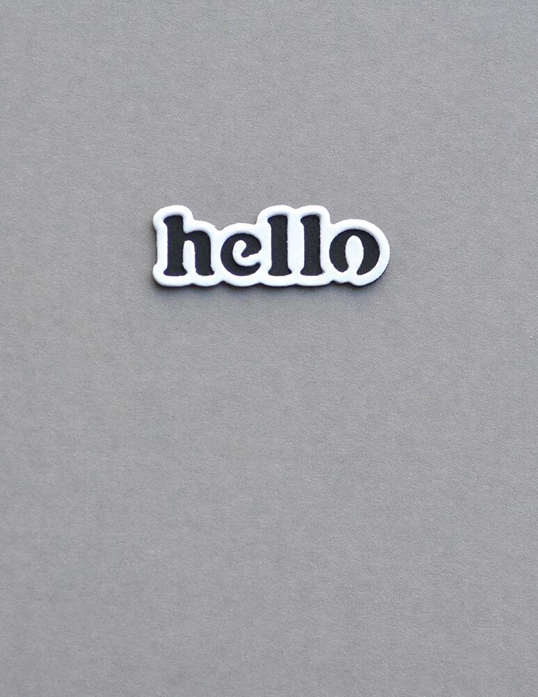 Birch Press Design - 57550 Hello Vintage Sentiment craft die
