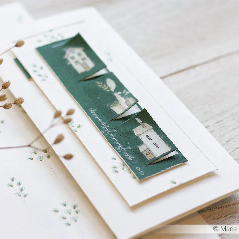 Alexandra Renke Design Paper 12x12 - 10.3523 Delicate Mint Bouquets