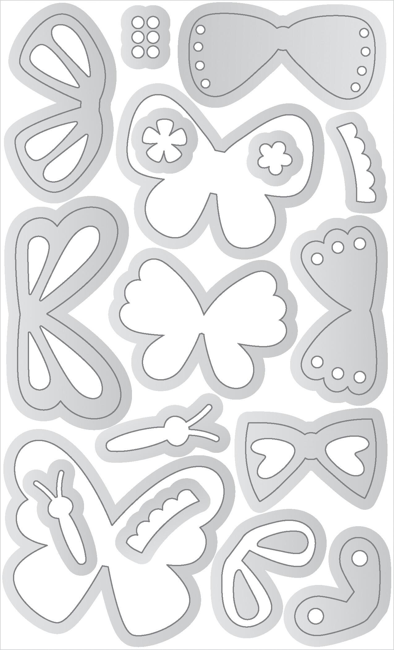 Doodlebug Doodle Cuts - Flutterbies craft die set
