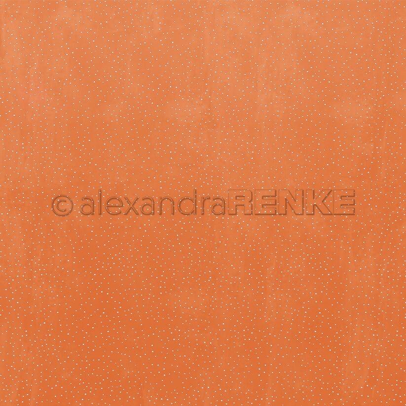 Alexandra Renke Design Paper 12x12 - 10.3943 Dot Dance Rust Orange