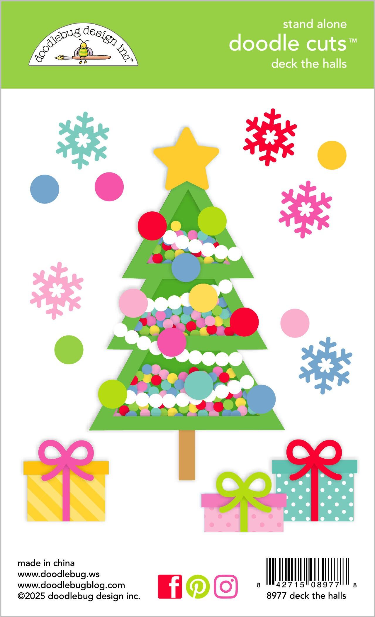 Doodlebug Doodle Cuts - Deck the Halls craft die set