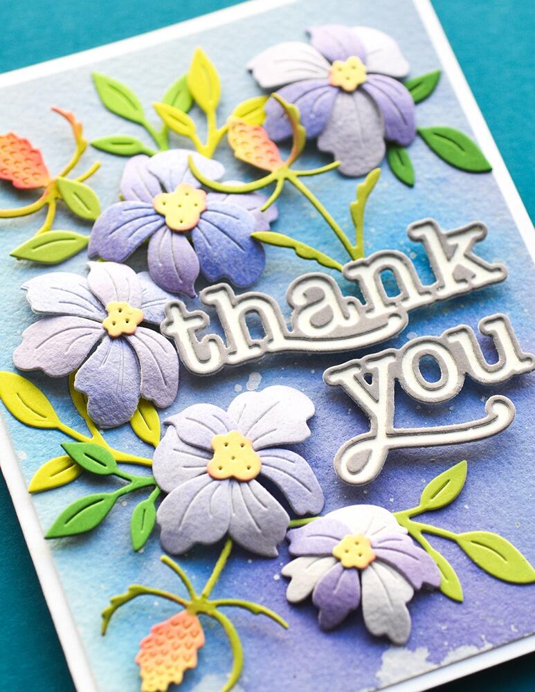Memory Box - 94655 Thank You Daily Script craft die