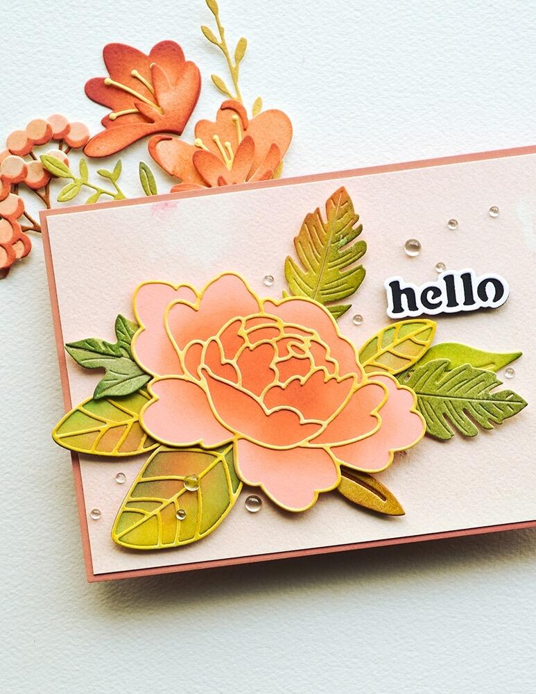 Birch Press Design - 57550 Hello Vintage Sentiment craft die