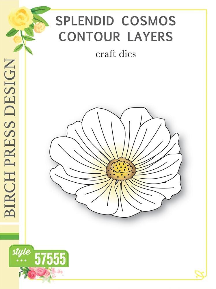 Birch Press Design - 57555 Splendid Cosmos Contour Layers craft die