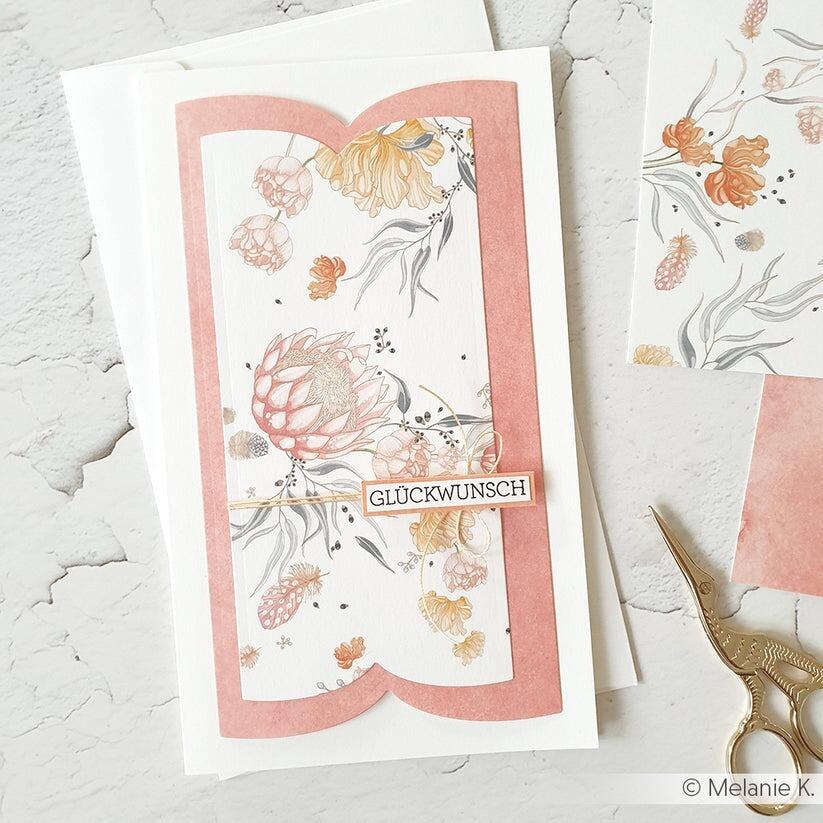 Alexandra Renke Design Paper 12x12 - 10.3790 Delicate Protea-Tulip Swirl