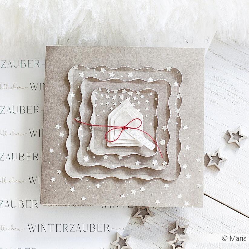 Alexandra Renke craft dies - Large Wavy Card Overlay