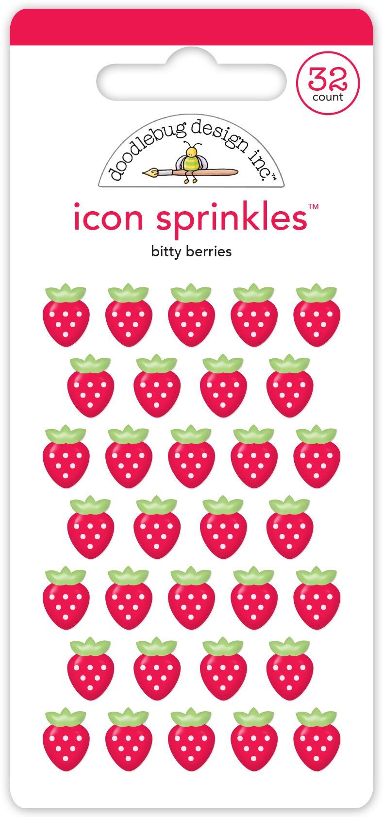 Doodlebug Shape Sprinkles - Bitty Berries