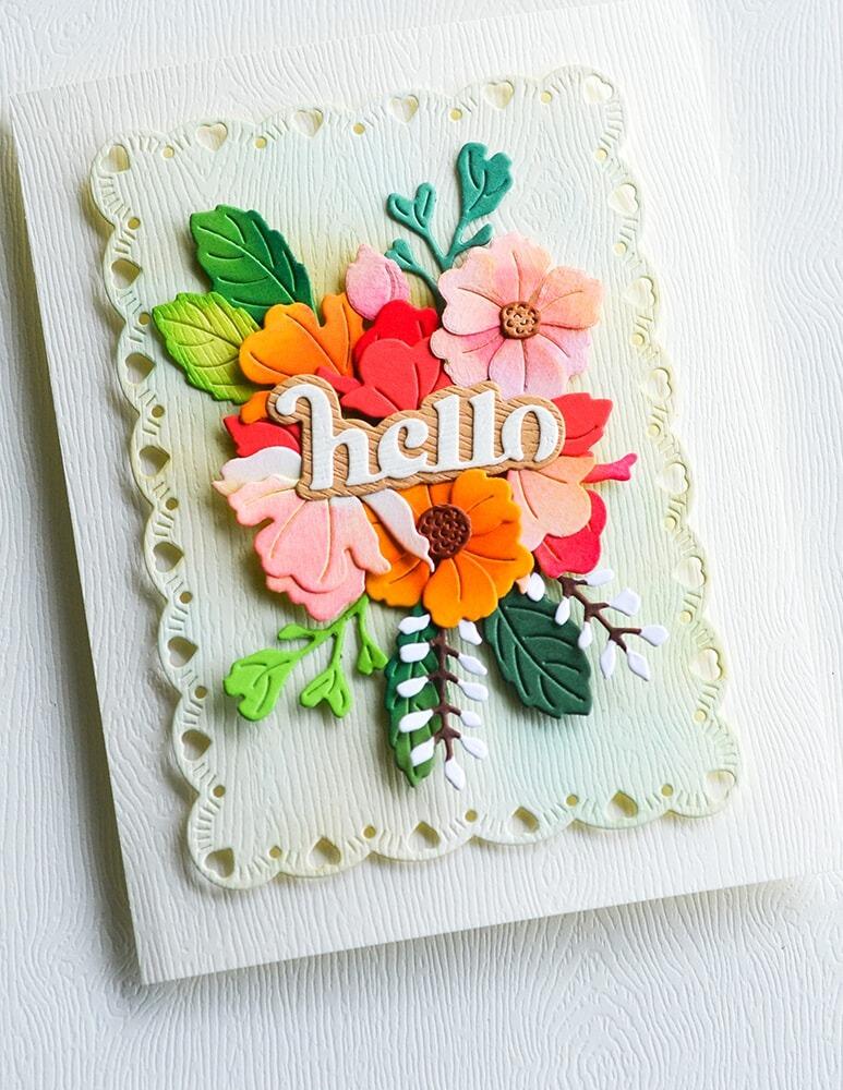 Memory Box - 94889 Garden Pail Bouquet craft die