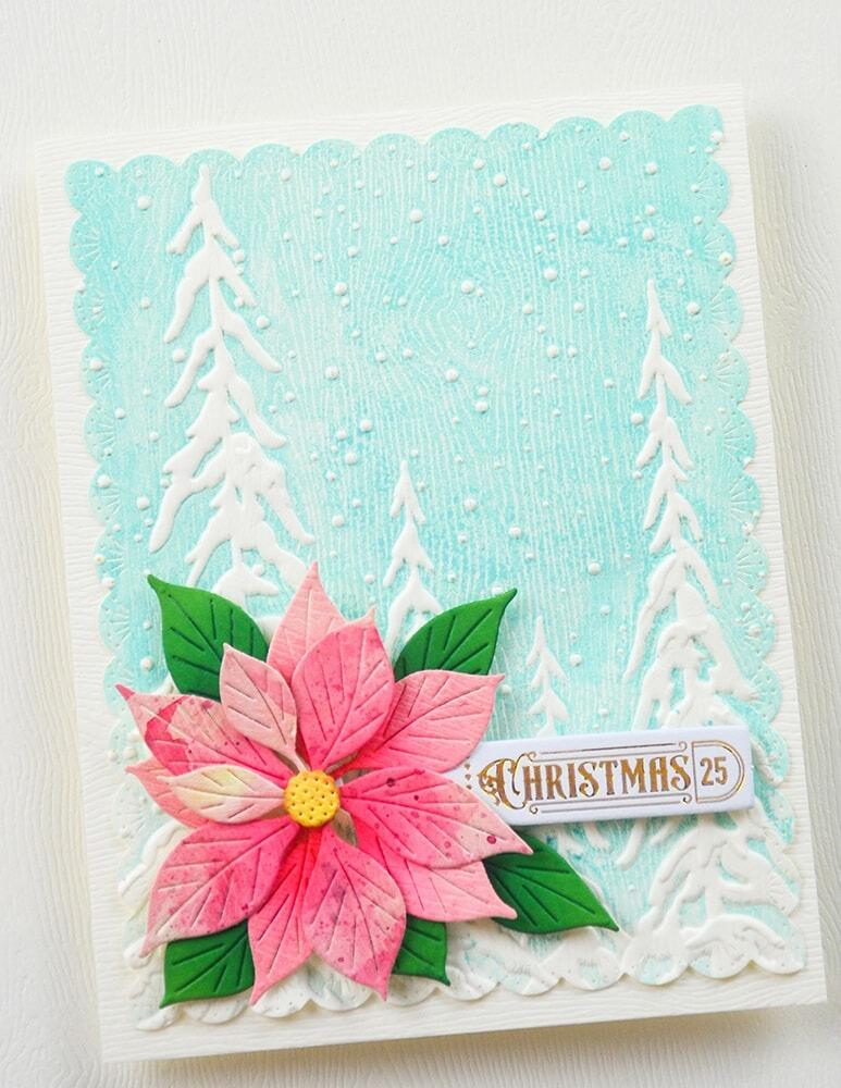 Memory Box - 94932 Brilliant Poinsettia craft die
