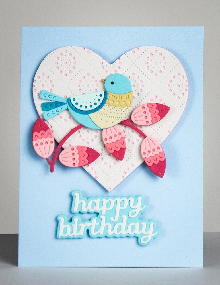 Poppystamps - 2777 Fringed Heart Frames craft die