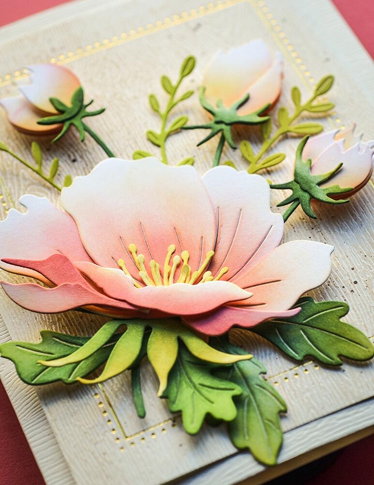 Memory Box - 94767 Delicate Anemone Stem and Bud craft die