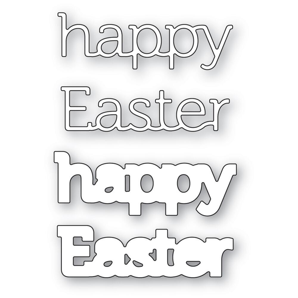 Poppystamps - 2565 Fresh Happy Easter craft die