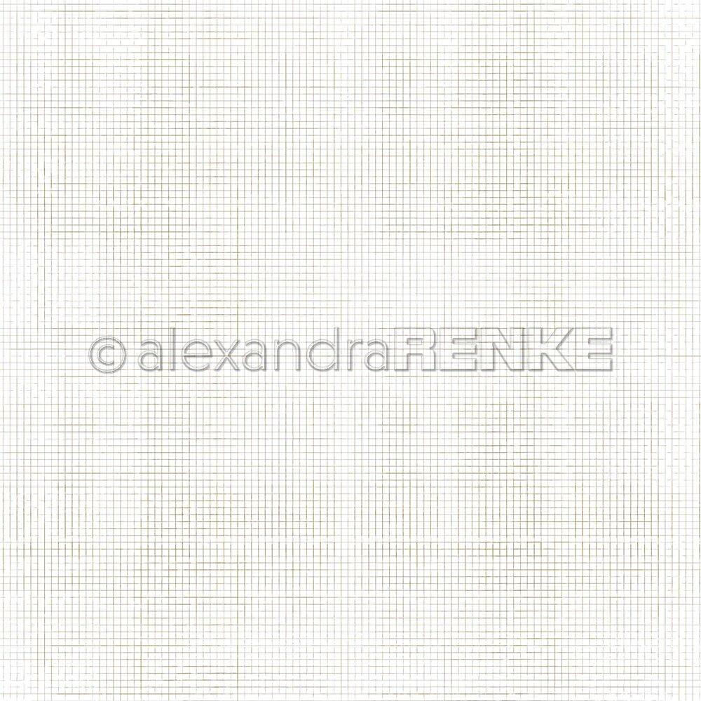 Alexandra Renke Design Paper 12x12 - 10.3365 Fine Check Gold
