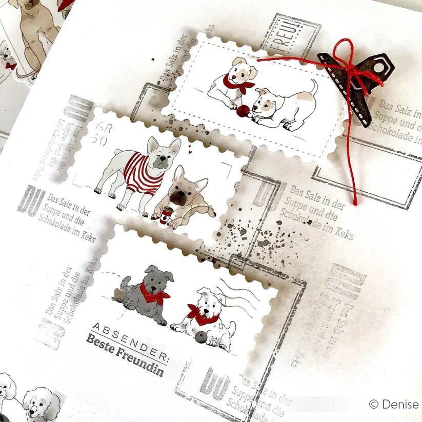 Alexandra Renke Design Paper 12x12 - 10.3459 Fluffy Furry Friends dogs ...