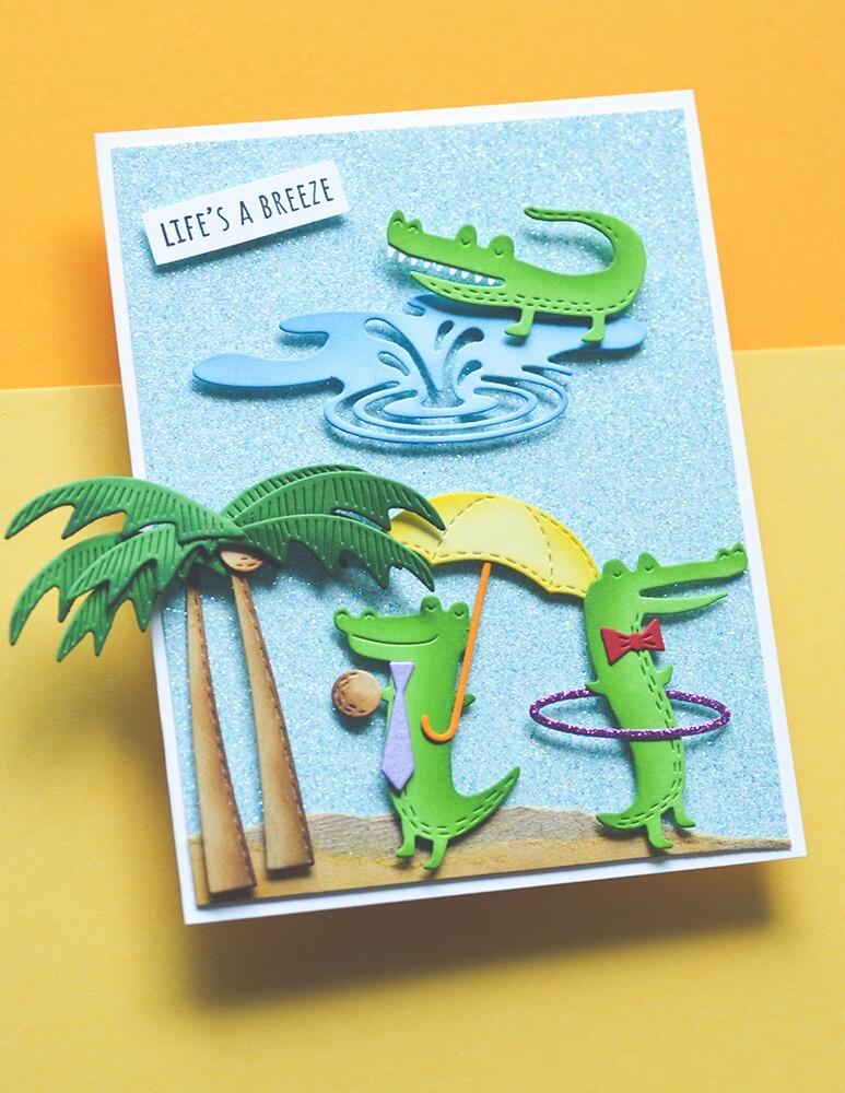 Poppystamps - KT001 Whittle Tropical Gator Kit craft die