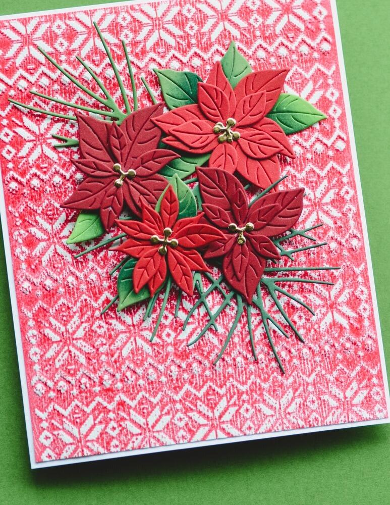 Memory Box - 94822 Petite Poinsettias craft die