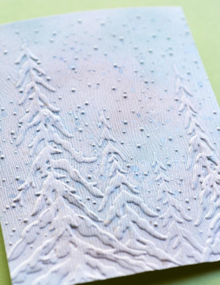 Memory Box - EF1045 Frosted Trees 3D Embossing Folder