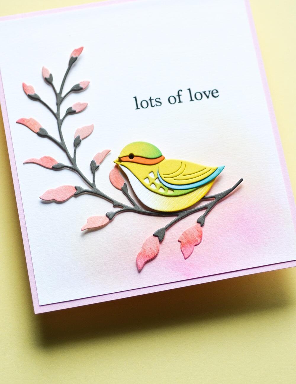 Birch Press Design - 57577 Block Print Little Bird craft die