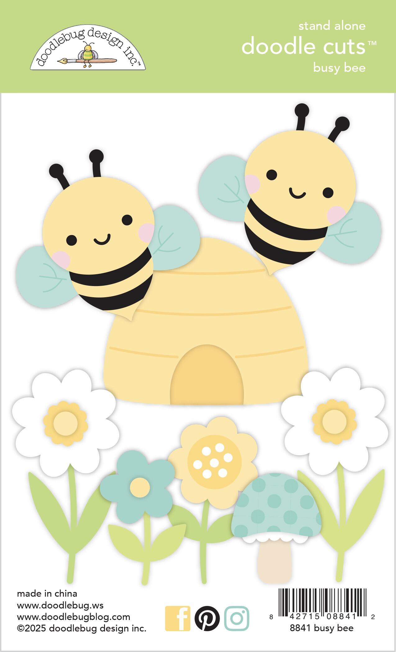 Doodlebug Doodle Cuts - Busy Bee craft die set