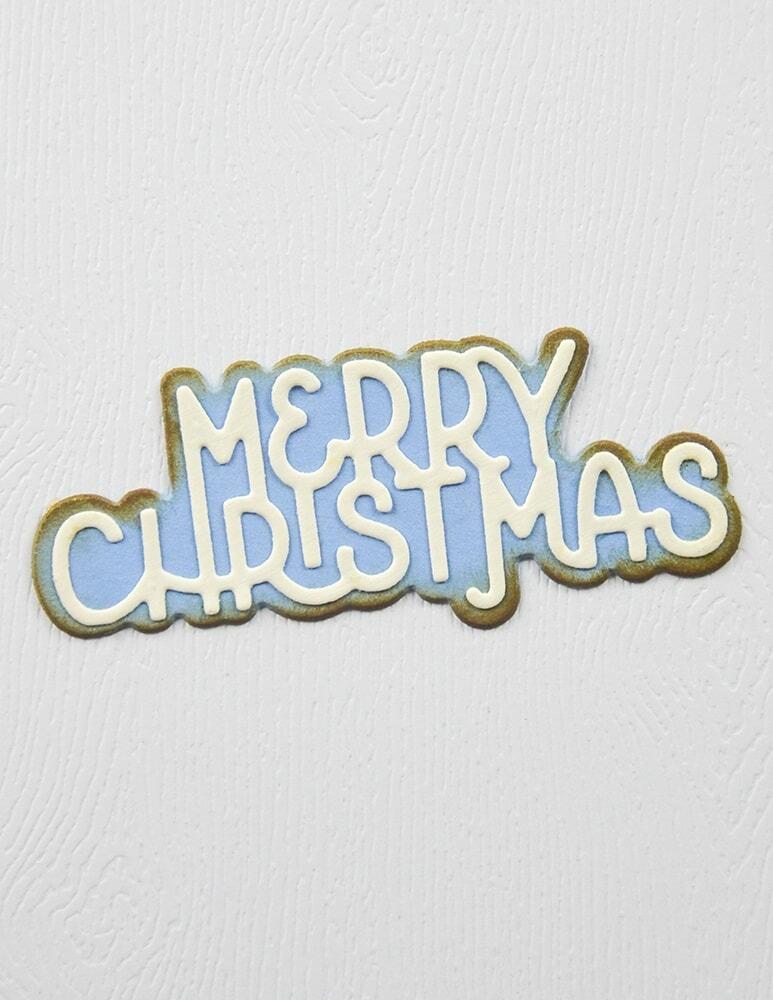 Poppystamps - 2741 Merry Christmas Cheerful Script craft die