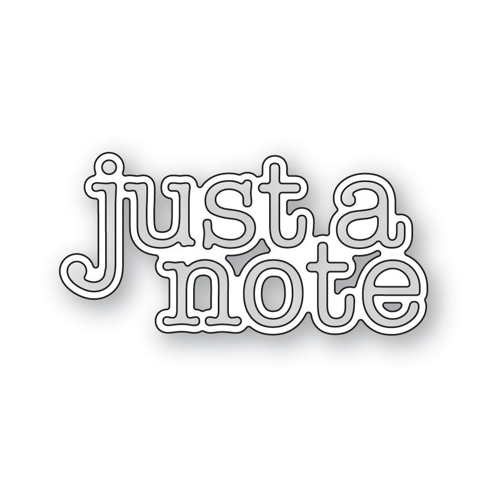 Memory Box - 94663 Just a Note Daily Script craft die