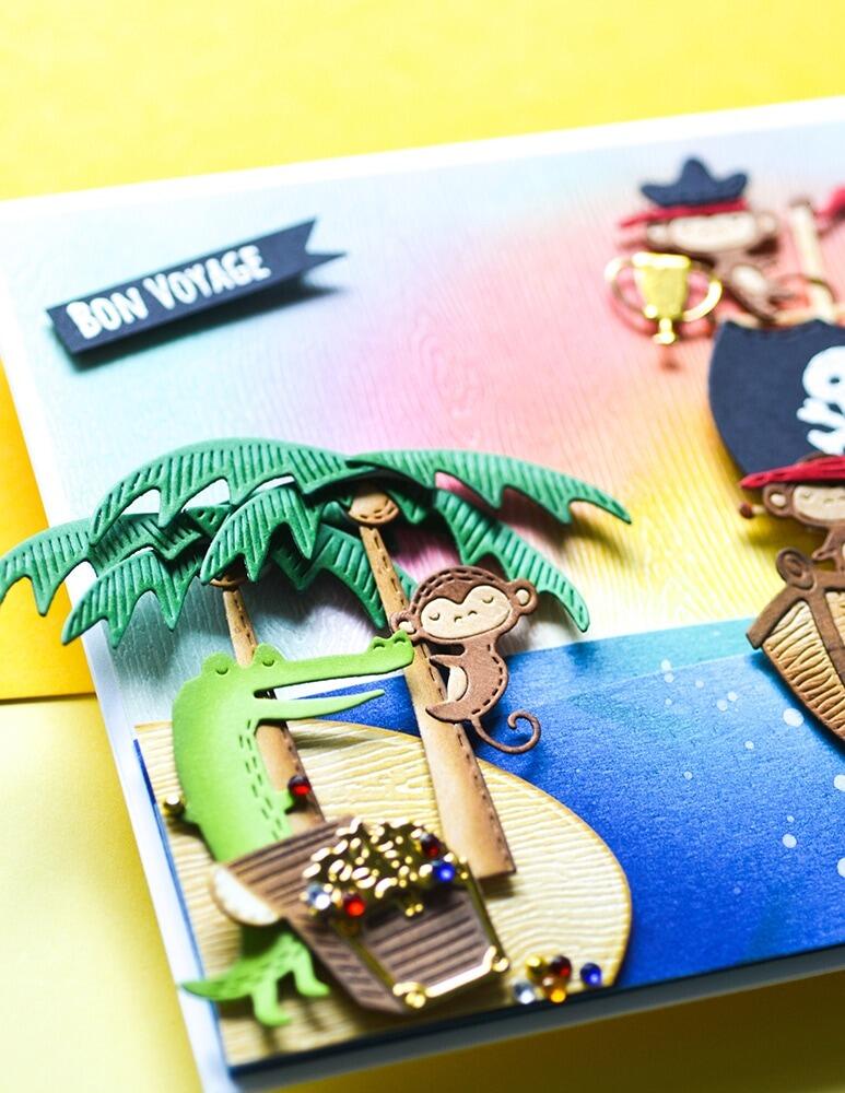 Poppystamps - KT002 Whittle Pirate Monkey Kit craft die