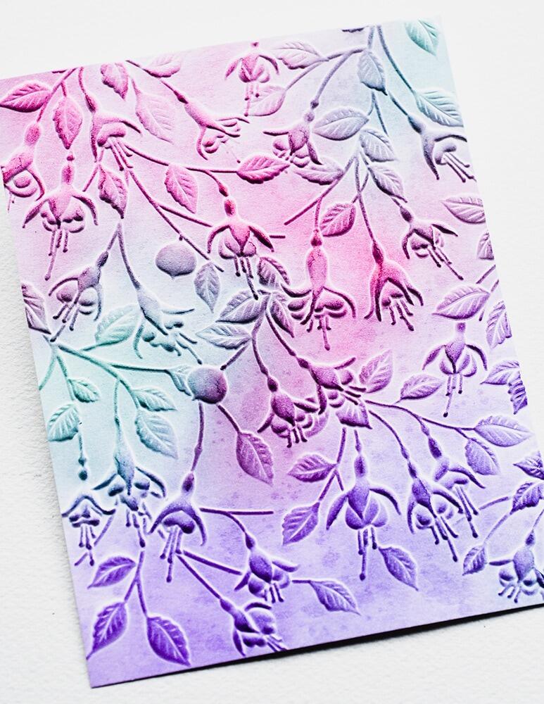 Memory Box - EF1046 Fuchsia Cascade 3D Embossing Folder