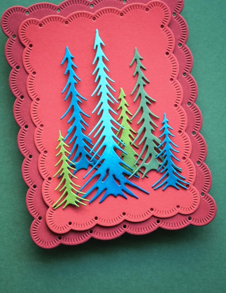 Memory Box - 94842 Fringed Scalloped Frame Set craft die
